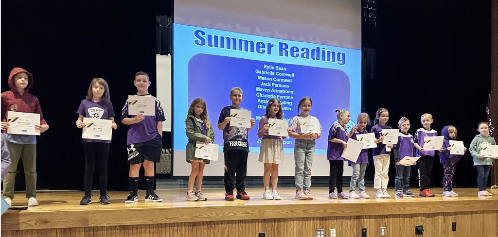 SSCS Summer Reading Challenge Winners - Sharon Springs : Sharon Springs